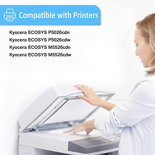 LAIPENG Compatible TK-5242 TK5242 Toner Cartridge 4000 Pages for Kyocera ECOSYS P5026cdn P5026cdw M5526cdn M5526cdw Laser Printers TK 5242(Black x 2)