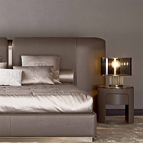 HIGOH Bedside Table Modern Style Bedside Table Design Makeup Round Bedside Table Living Room Furniture
