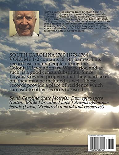 SOUTH CAROLINA 1780 [1775-1784] VOLUME 2-L THROUGH Z