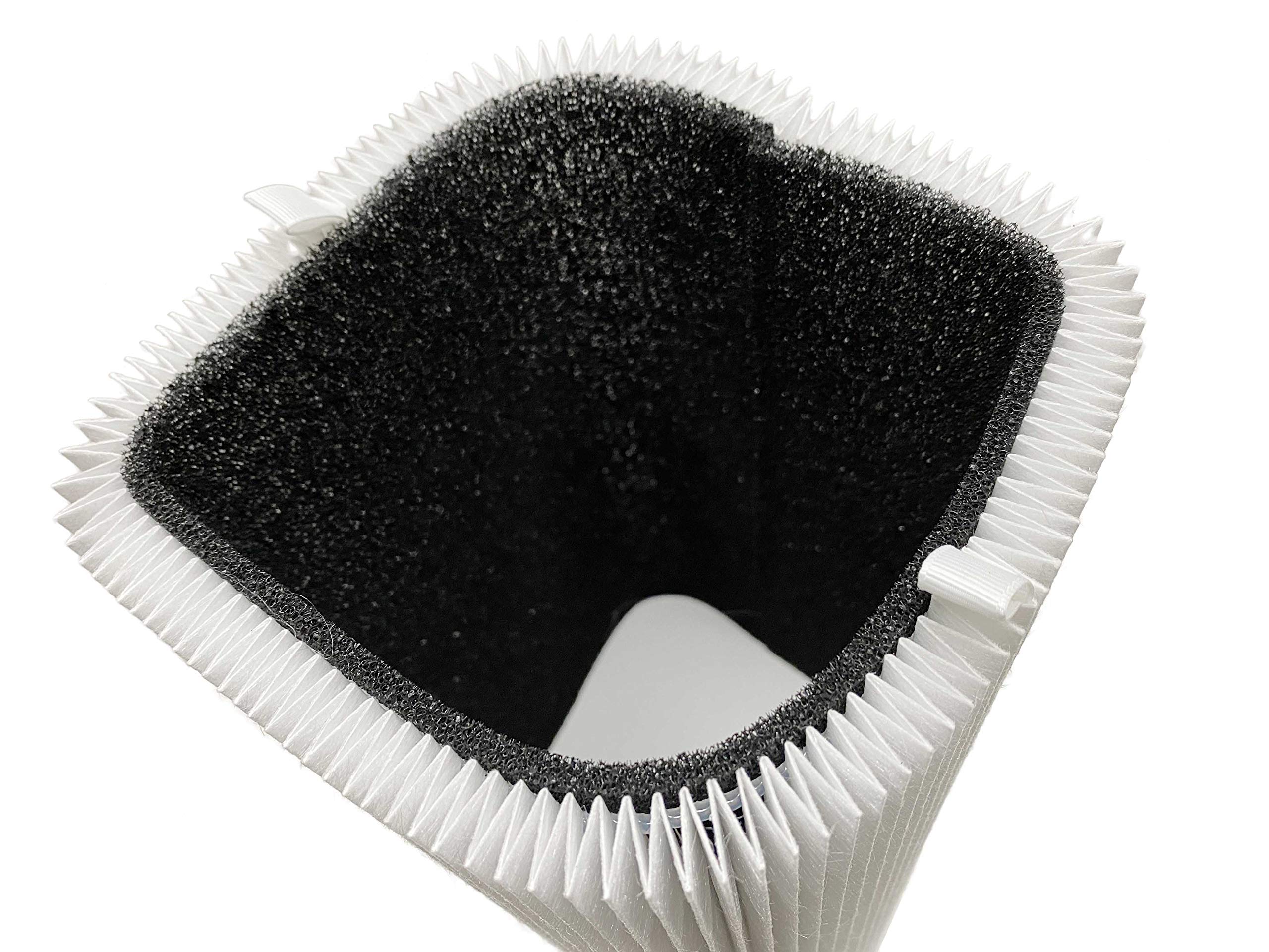 Nispira Premium Foldable HEPA Particle and Activated Carbon Filter Replacement Compatible with Blueair Blue Pure 411, 411+ & MINI Air Purifiers. Compared to Part F411PACF102174. 4 Packs