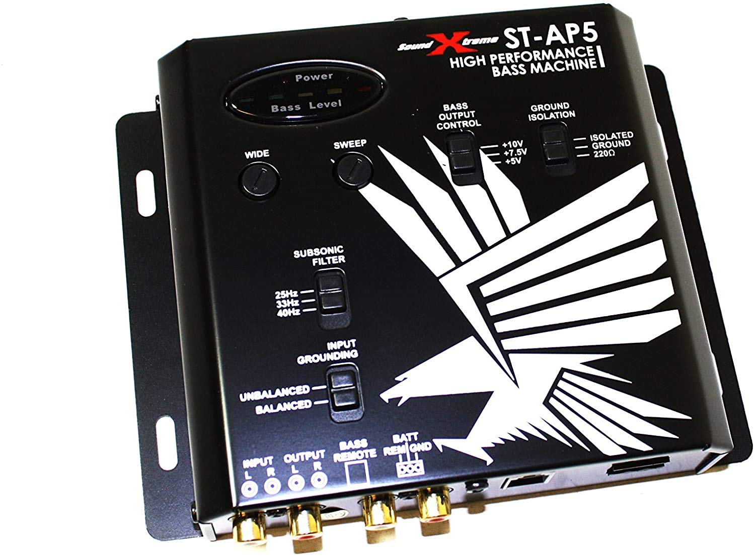 Soundxtreme ST-AP5 Digital Bass Control Machine Bass Maximizer and Bass Restoration Processor with Epicenter Reconstruction Bass Knob Dash Mount Remote Control -2nd Gen