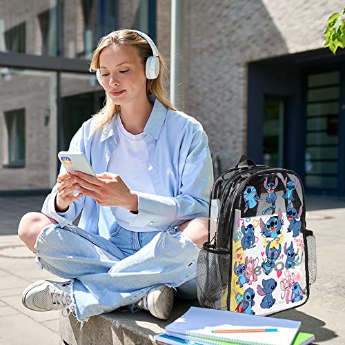 Clear Backpack Water Proof Transparent Travel Backpack Cute School Travel Backpack for Kids Women Men Hiking