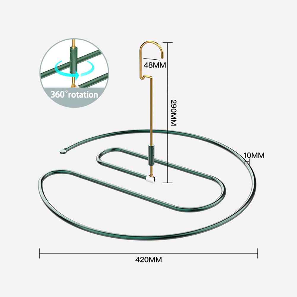 DEPILA Spiral Sheet Hanger Space Saving Hangers for Sheets Bedspreads Coverlets Mattresses Tablecloths Sofa Covers Blankets Shawls Scarfs Capes A1 Coat Hanger