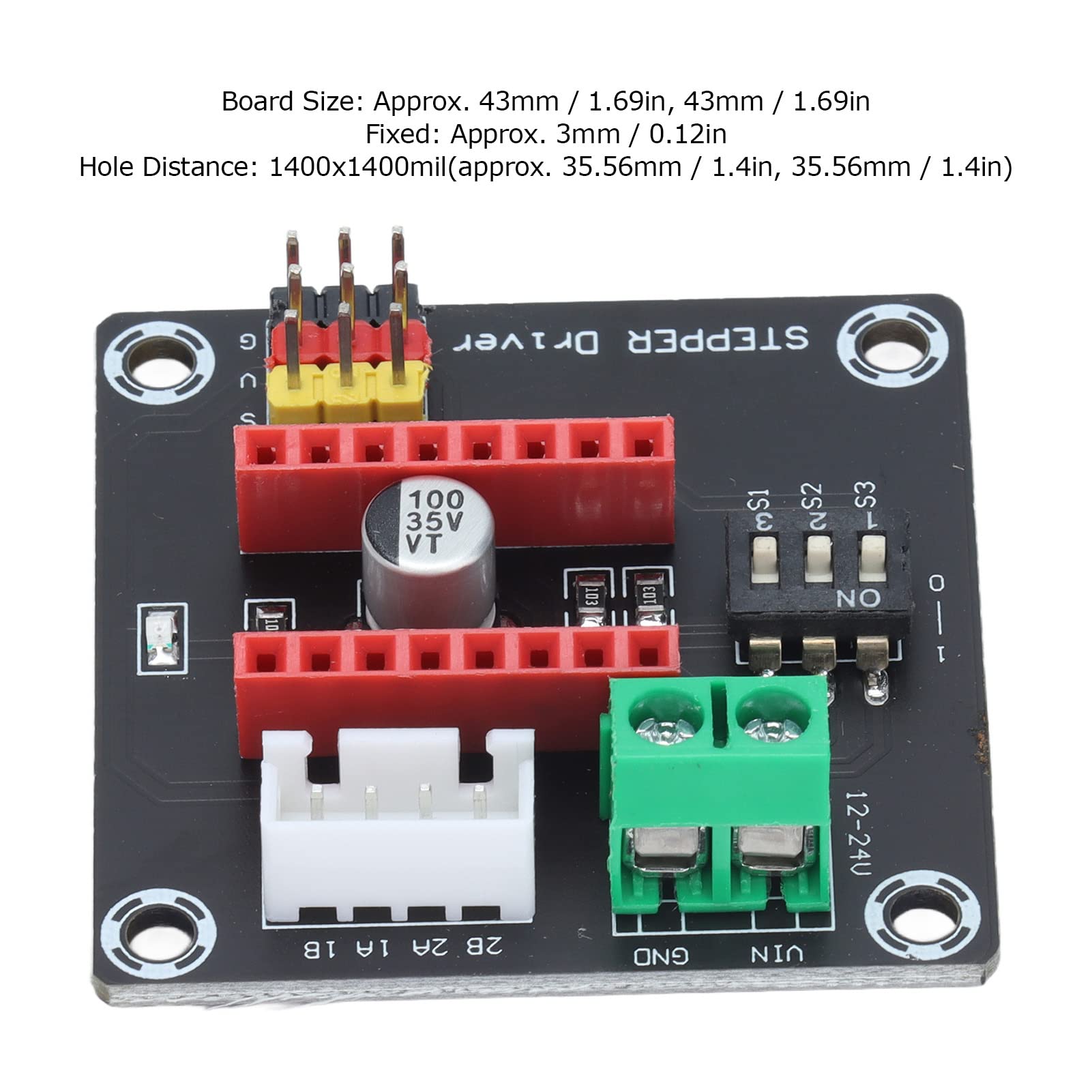 Drive Expansion Board - 3D Printer Drive Expansion Board 42 Stepper Motor Electronic Components 8825/A4988