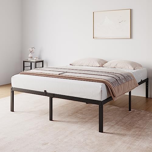 IDEALHOUSE Full Bed Frame with Storage 14 Inch Metal Platform Bed Frame with Steel Slat Support No Box Spring Needed,Mattress Foundation,Easy to Assembleā¦