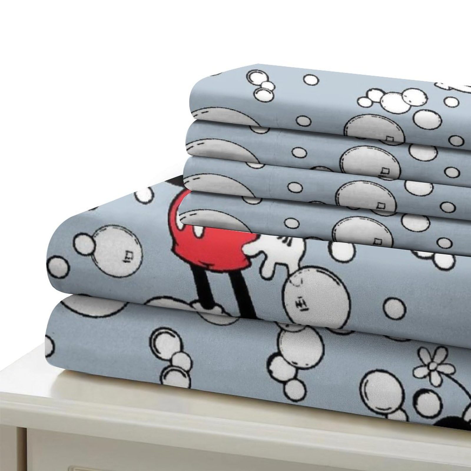 Mickey Mouse Comforter Covers Quilt Cover 3D Print Anime Cartoon for Teens and Adults Duvet Cover Bedding Set with Pillow Cases Soft Microfiber with Zipper Closure 3 Pieces Queen(228x228cm)
