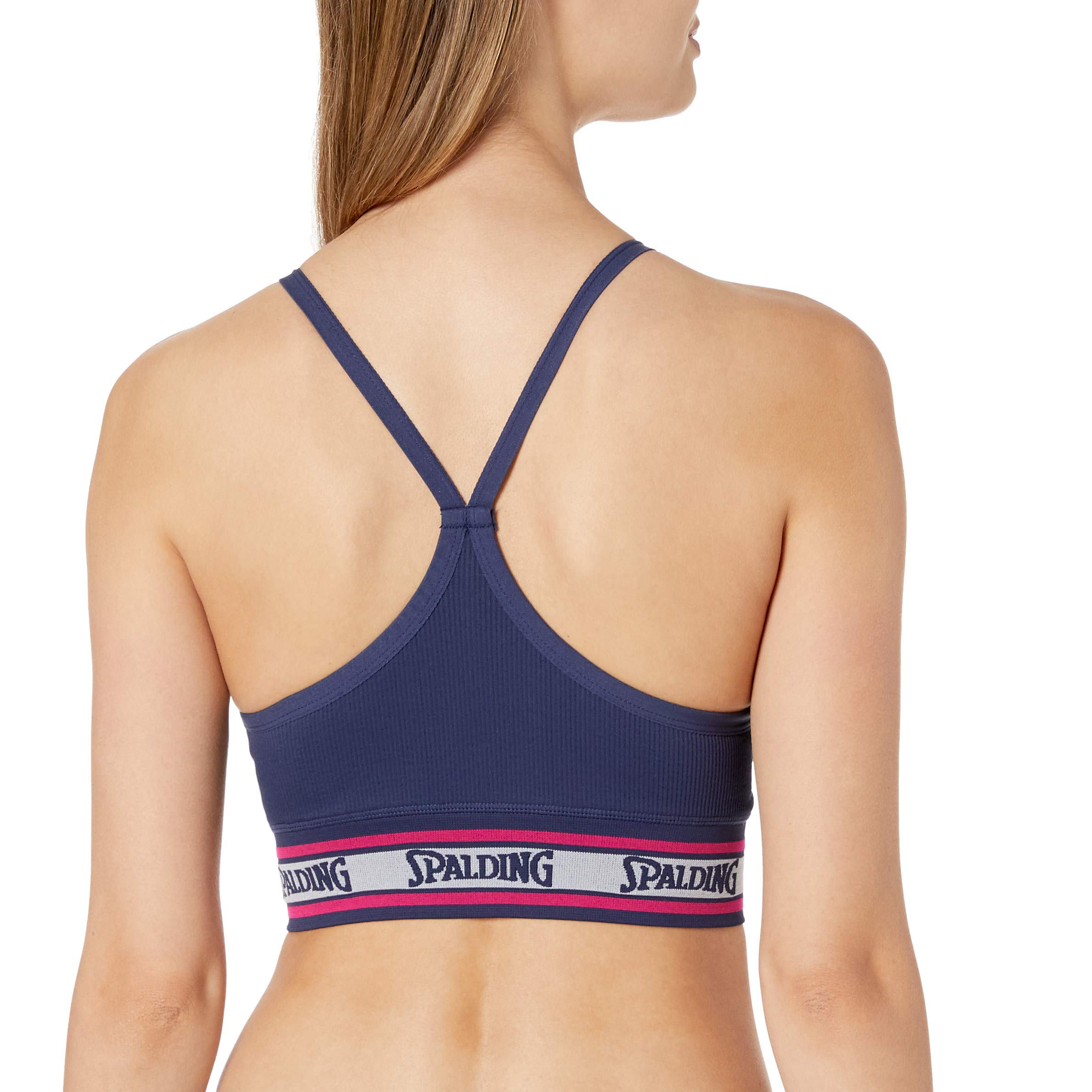 Spalding Women's Sportswear Seamless Sports Bra, Peacoat, M