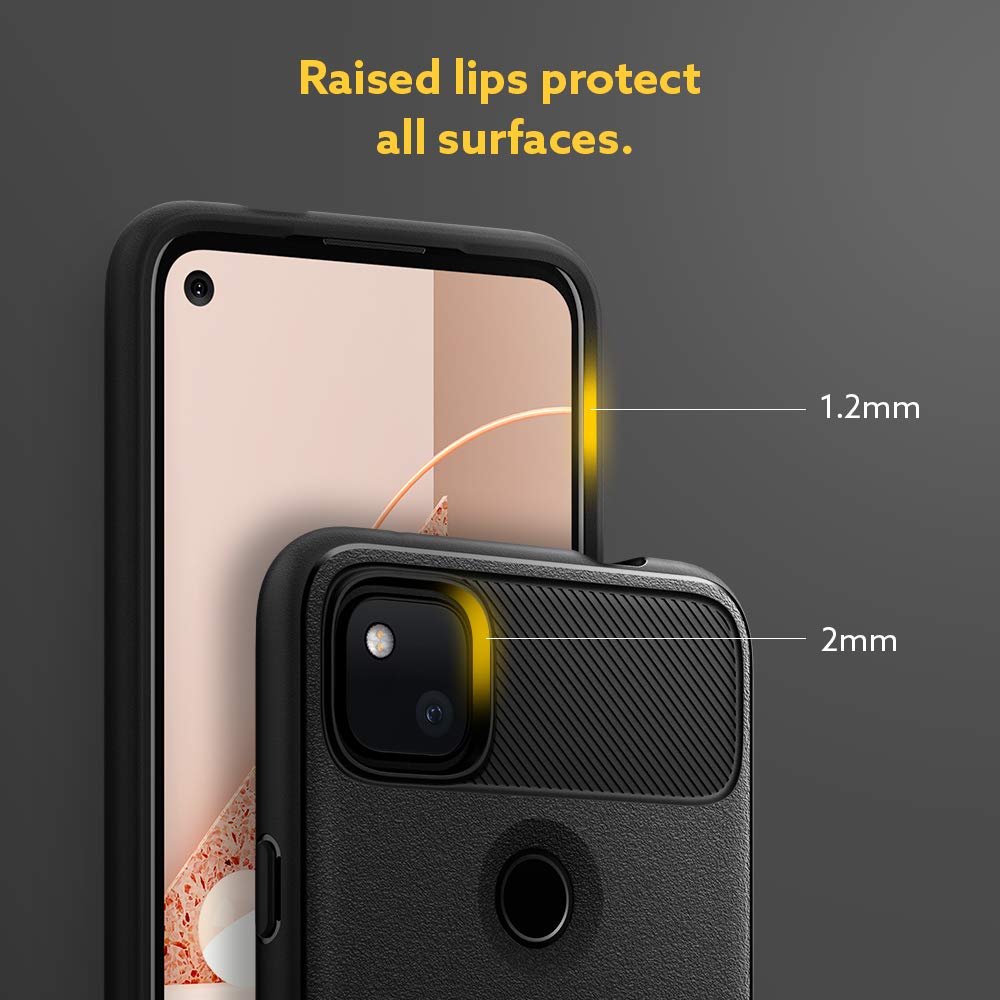 Caseology Vault for Google Pixel 4a Case (2020) [NOT Compatible with Pixel 4a 5G] - Matte Black