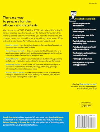 Officer Candidate Tests For Dummies