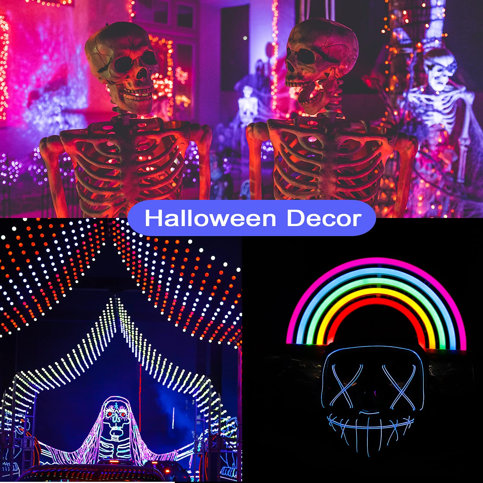 BR30 UV Black Light Bulb - 15W(100w Equivalent) E26 Medium Base, UVA 385-410nm, Blacklight Flood Light Bulbs Perfect for Body Paint, Blacklights Party, Fluorescent Poster, Halloween, Bedroom, 2 Pack