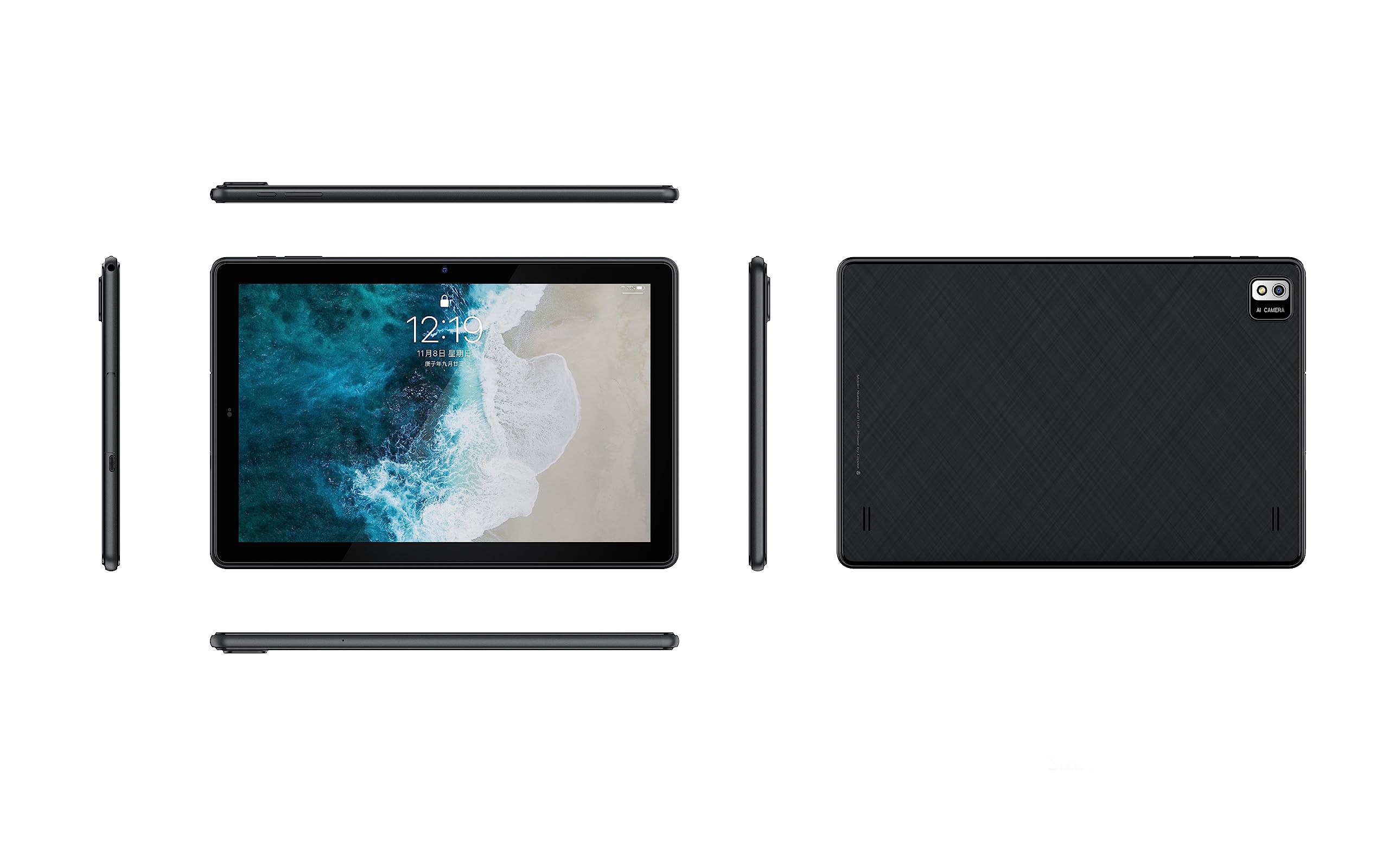 Clover Tablet,10.1 inch Android 13 Tablet PC,4GB RAM,64GB ROM,WiFi,Dual Camera,FHD Display,5000mAh(Black)