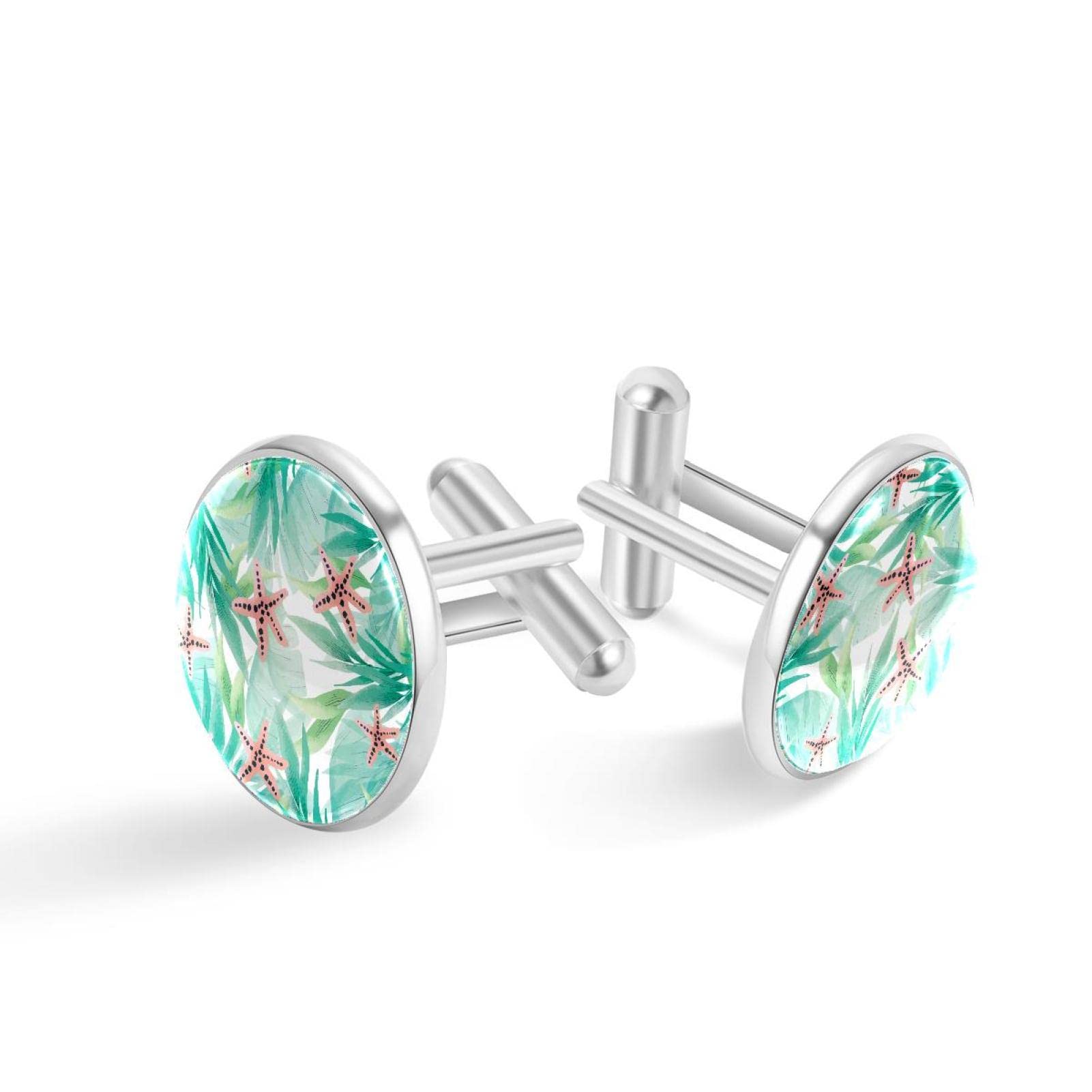 Cufflinks and Studs Set for Tuxedo Shirts Business Wedding (Multiple Colors9)