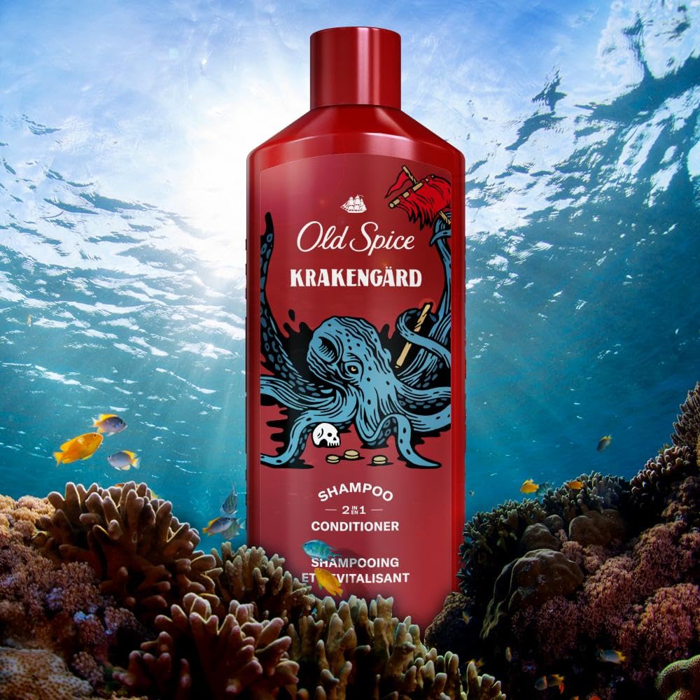 Old Spice Krakengard 2in1 Shampoo and Conditioner for Men, 13.5 fl oz