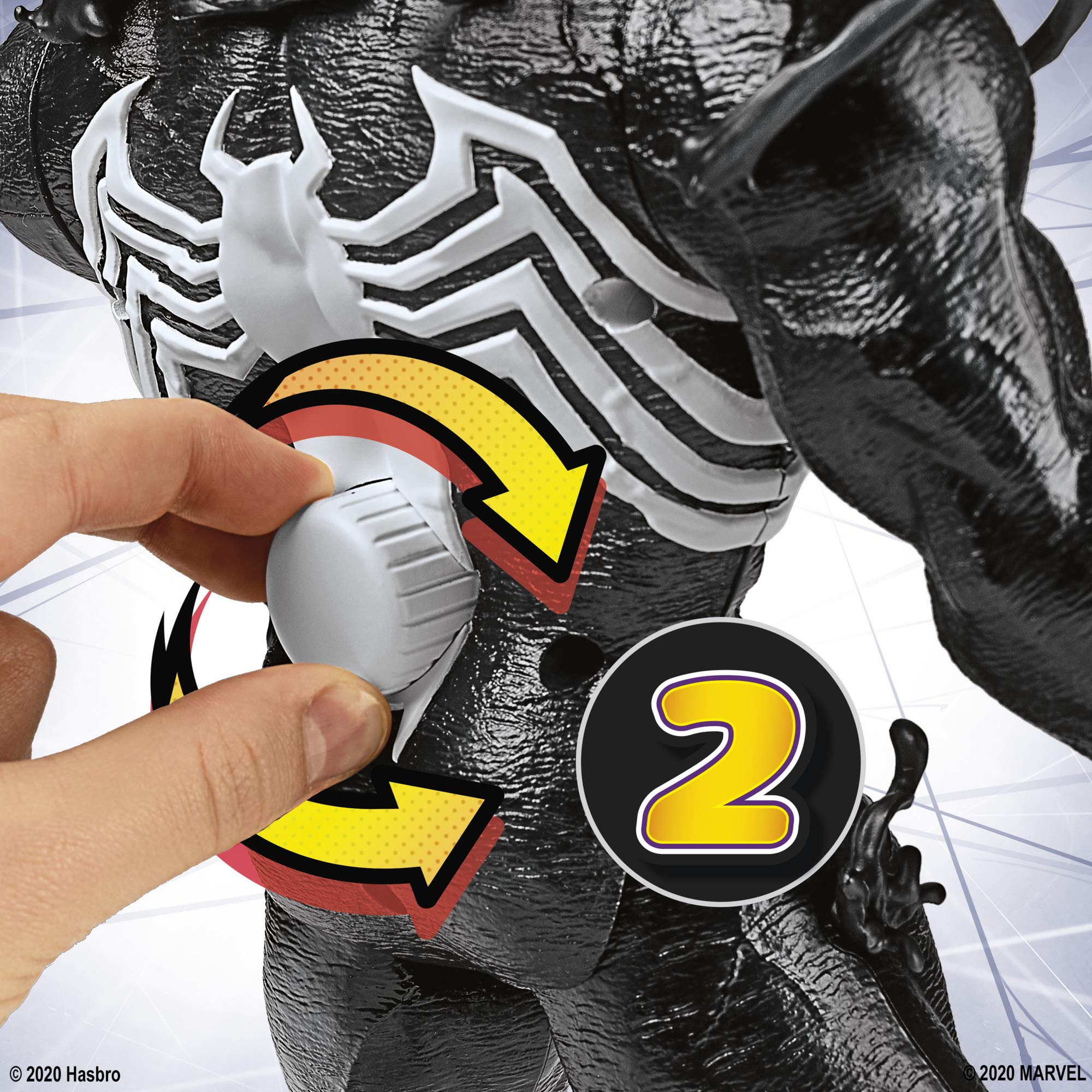Spider-Man Maximum Venom, Venom Ooze 12.5-Inch Figure with Ooze-Slinging Action, Can of Ooze, Ages 4 and Up