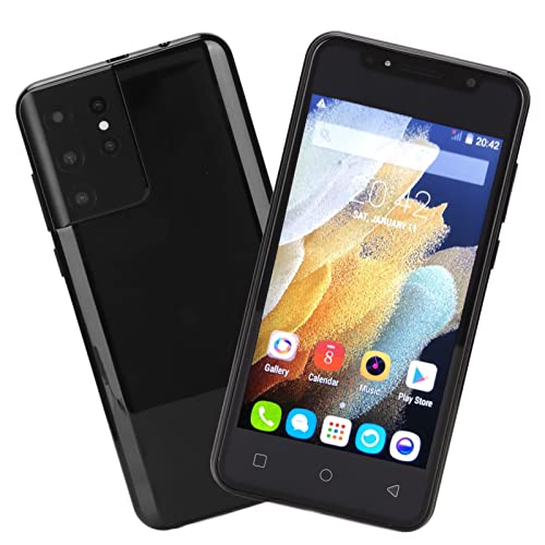 Hilitand S21 Ultra Unlocked Smartphone for Android 10.0, 5" Unlocked Cell Phone, Face ID, 1GB 4GB Mobile Phone Dual SIM,10 Core,24MP 48MP Dual Camera, 5000mAh,WiFi,BT,FM,GPS Supported(Black)