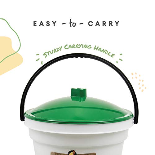 Harris Farms Poultry Drinker | Simple and Easy to Use for Any Size Flock | Made of BPA-Free Plastic | 6.25 Gallon, Green