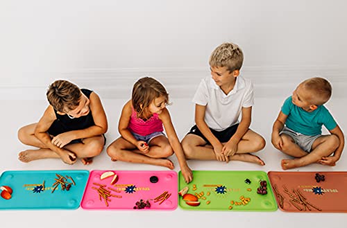 Splattmat Large Premium Silicone Kids Suctioned Placemat, New Sensory Montessori Inspired Food, Snack, Travel, & Arts & Crafts mat