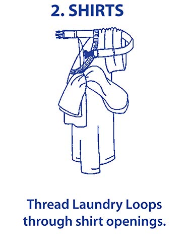 Laundry Loop with Sock Snare, Premium Sky Blue Laundering Strap