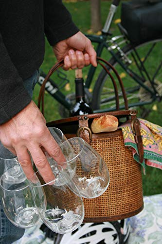 govino Go Anywhere Wine Glasses | Dishwasher Safe, Flexible, Shatterproof, and Recyclable | 16 oz. Each | Set of 8.