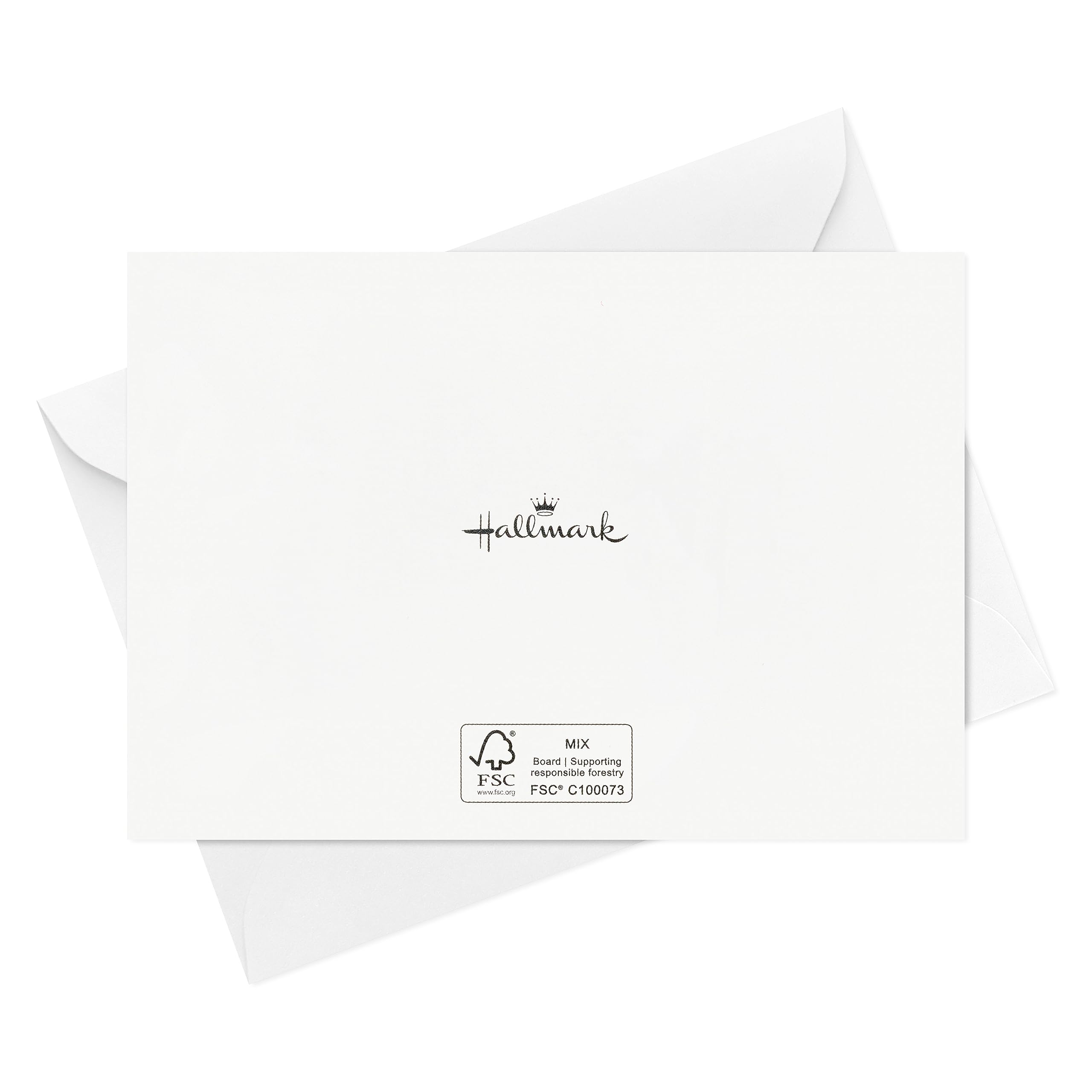 Hallmark Bulk Thank You Cards, 100 Blank Notes with Envelopes for Weddings, Graduation, Small Business (Gold and Gray)