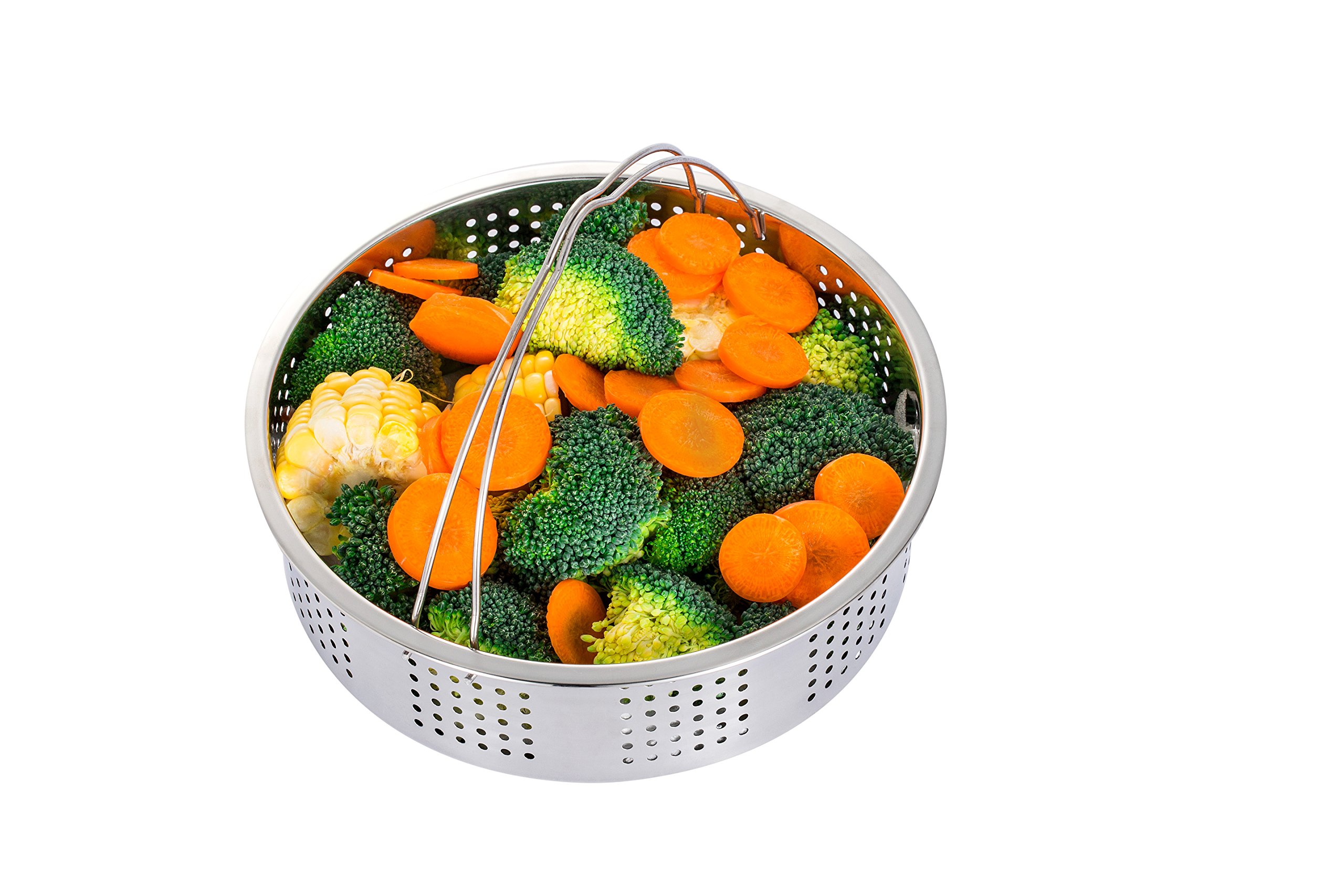 HapWay Stainless Steel Steamer Basket with Egg Steam Rack Trivet Compatible with Instant Pot 5,6 qt Electric Pressure Cooker