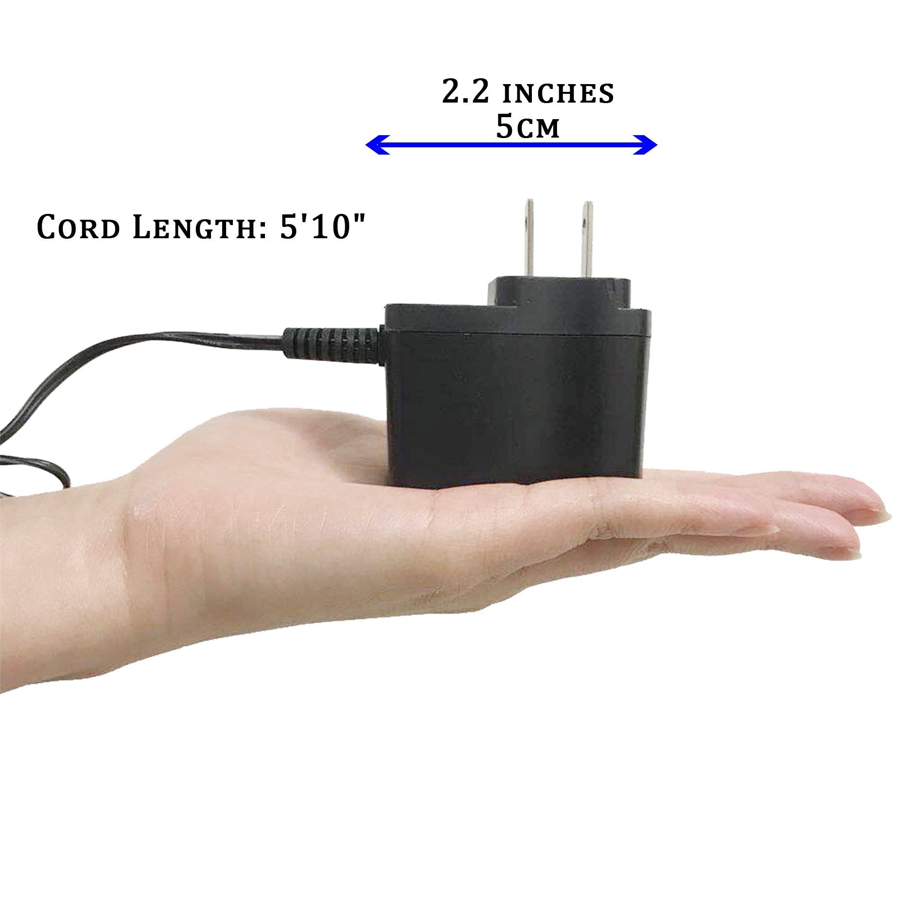 iTouchless Official AC Power Adapter for ITOS13B, 13 Gallon Sensorcan Touchless Can-Stainless Steel-Oval Shape