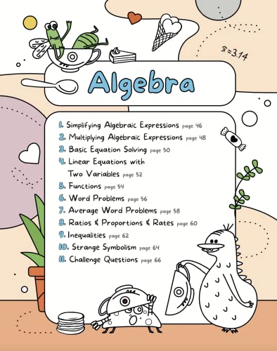 Math Practice Workbook Grades 6-8: 1000+ Questions You Need to Kill in Middle School by Brain Hunter Prep (Arithmetic, Algebra, Geometry, Measurement, ... more in Kill It Series by Brain Hunter Prep)