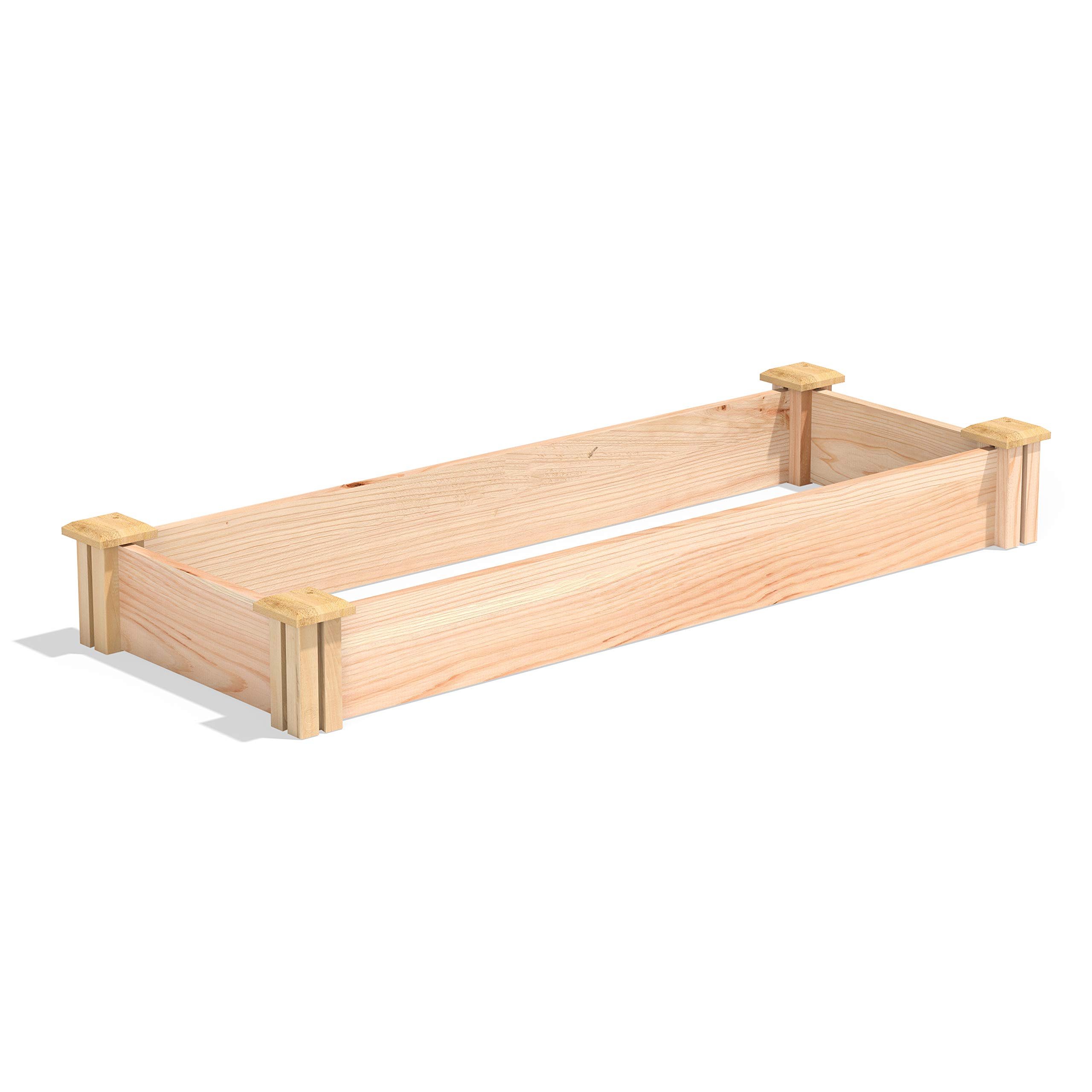 Greenes Fence Miracle-GRO Cedar Raised Garden Bed, 16" x 48" x 5.5" - Made in USA with North American Cedar
