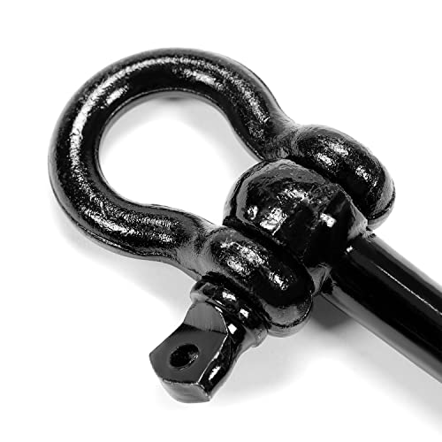 Kojem Steel Tow Hook Compatible with 2014-2023 Corvette C7 C8 Mid Engine Front/Rear Tow Hook Trailer Hitch Replacement for 15234068 Black
