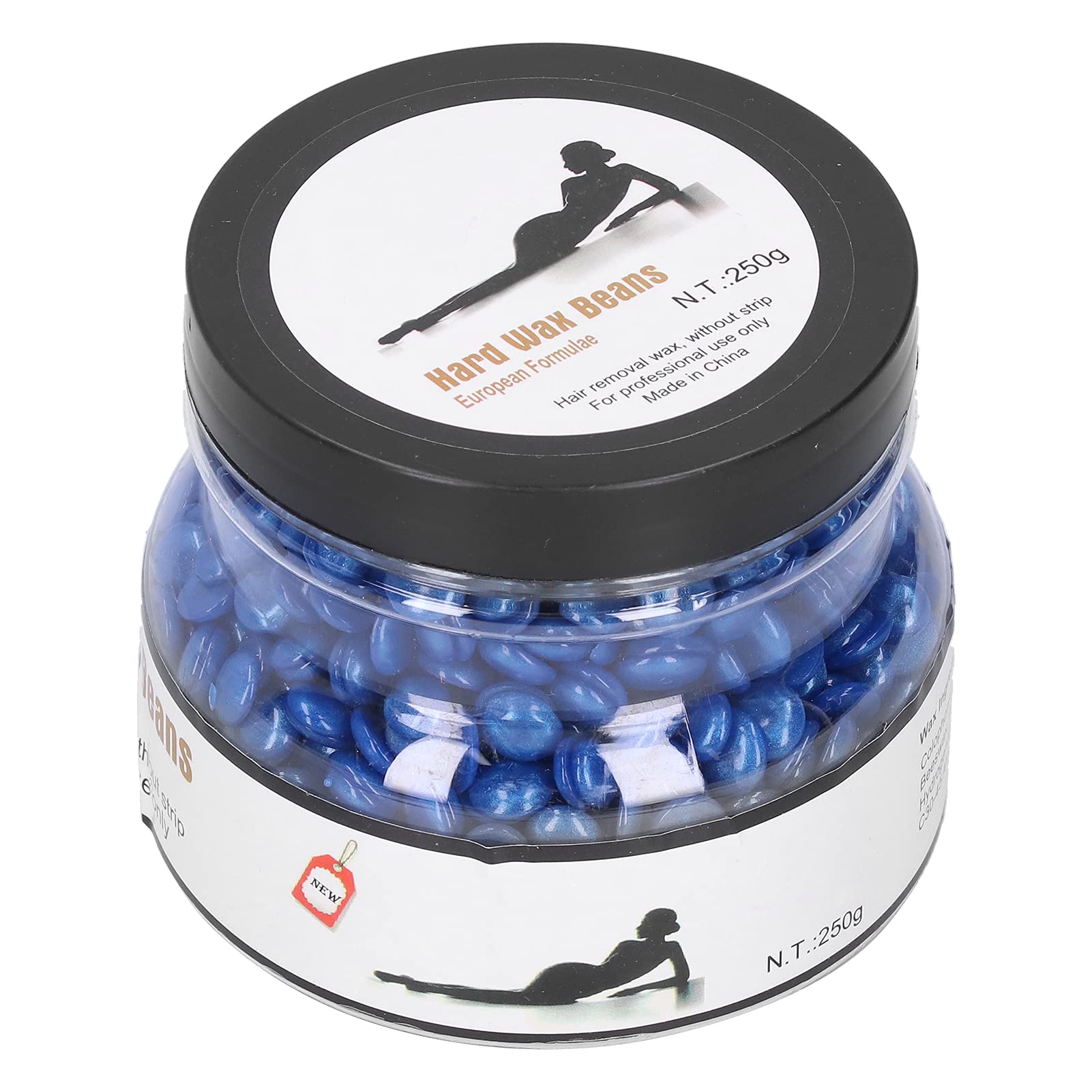 Hard Wax Bean, Depilatory Wax Bead 8.8oz Pearly Lustre Compact Professional Portable for Home for Face Underarm for Legs Bikini Area(Pearly Chamomile)