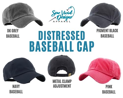 Boat Hair don't Care with anchor | Distressed Baseball Cap or Ponytail Hat | Nautical Hat