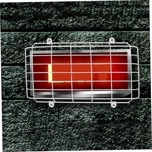 Kisangel 2pcs Metal Emergency Light Protective Guard Iron Metal Emergency Light Protective Cover White Exit Sign Protective Covers Exit Sign Protective Cage