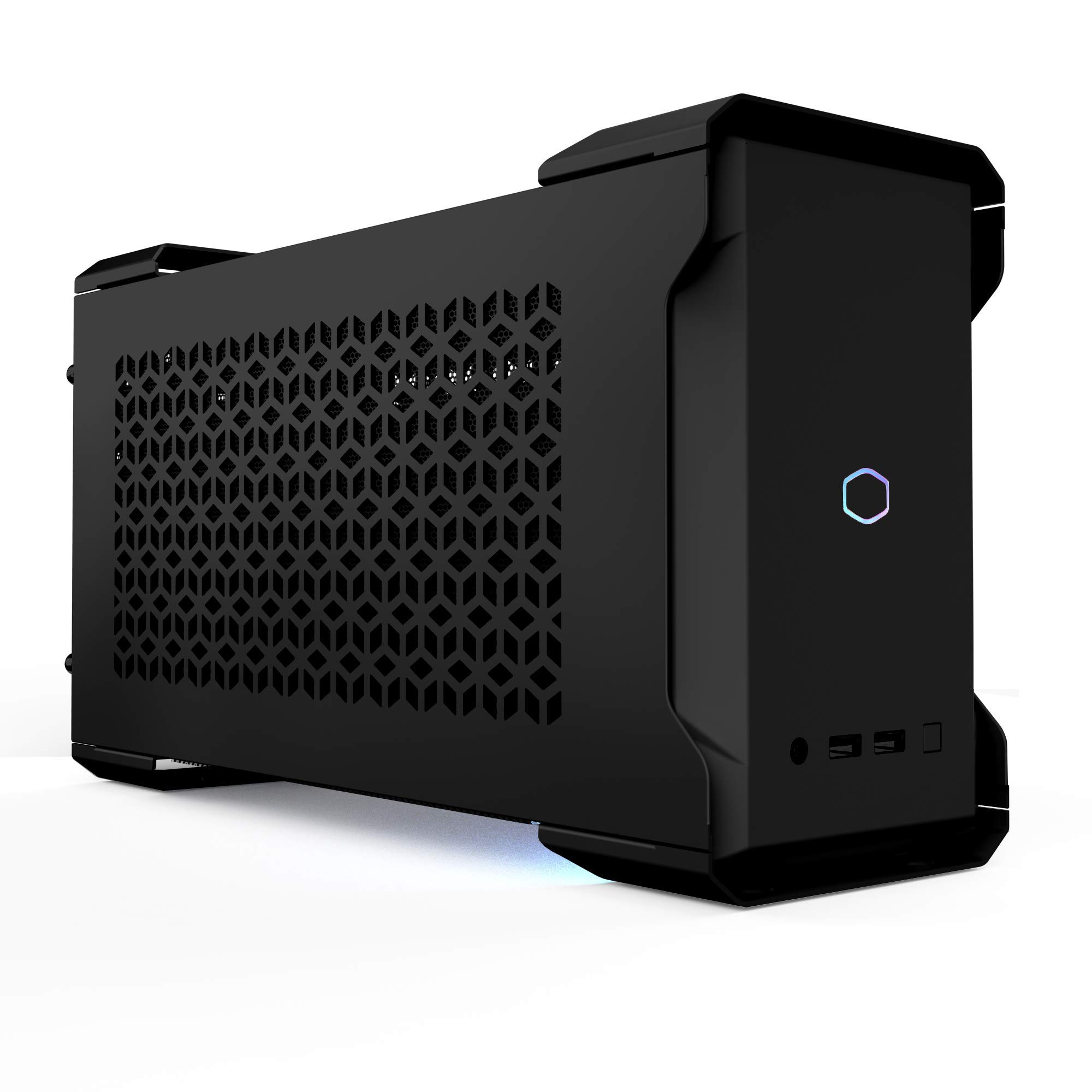Cooler Master MasterCase NC100 SFF Small Form Factor 7.9 Liter Case with V650 Gold SFX PSU, GPUs 2.5 Slots up to 320mm for Intel(r) NUC 9 Extreme Element, Black