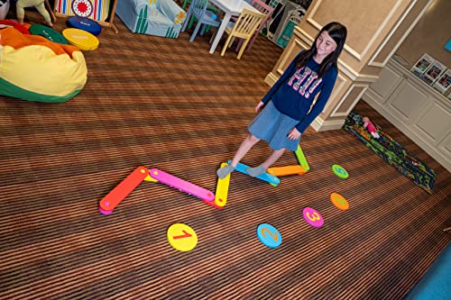 Wood Balance Beam Set for Children - Montessori Toddler Obstacle Path with Stepping Stones