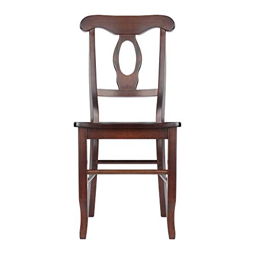 Winsome Renaissance 2-pc Dining Chair Set, Key hole back, Walnut