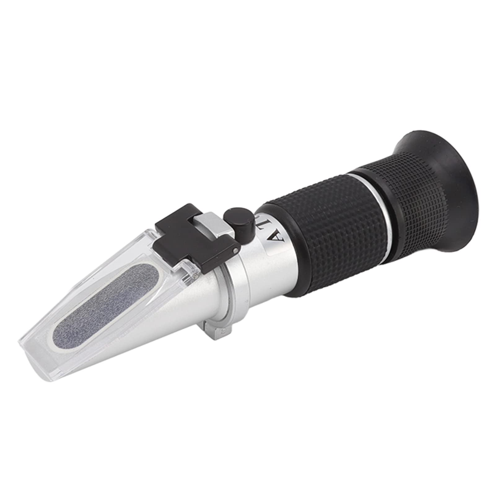 Demeras 3 in 1 Refractometer, Adjustable Eyepiece Calibration Screw High Accuracy Plastic Aluminum Brix Refractometer Cover Plate for Chemistry