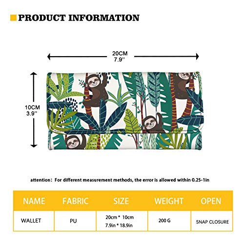Boatee Cute Mushroom Print Womens Wallet Christmas Zipper PU Leather RFID Blocking Wallet Organizer Credit Card Holder Handbag