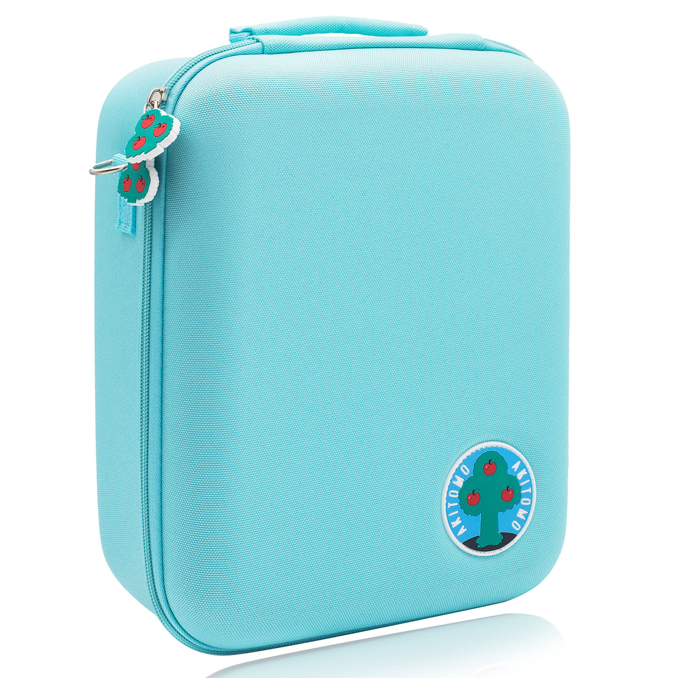 BRHE Cute Travel Carrying Storage Case for Nintendo Switch/Switch OLED Model Large Hard Portable Bundle Console Accessories Kit with Glass Screen Protector and Thumb Caps (Blue)