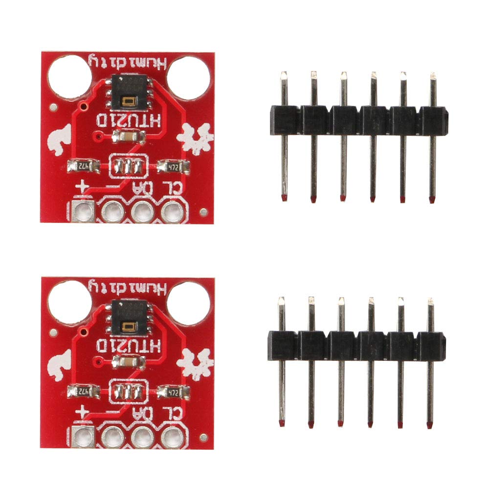 Comimark 2Pcs HTU21D Temperature & Humidity Sensor Breakout Board Module
