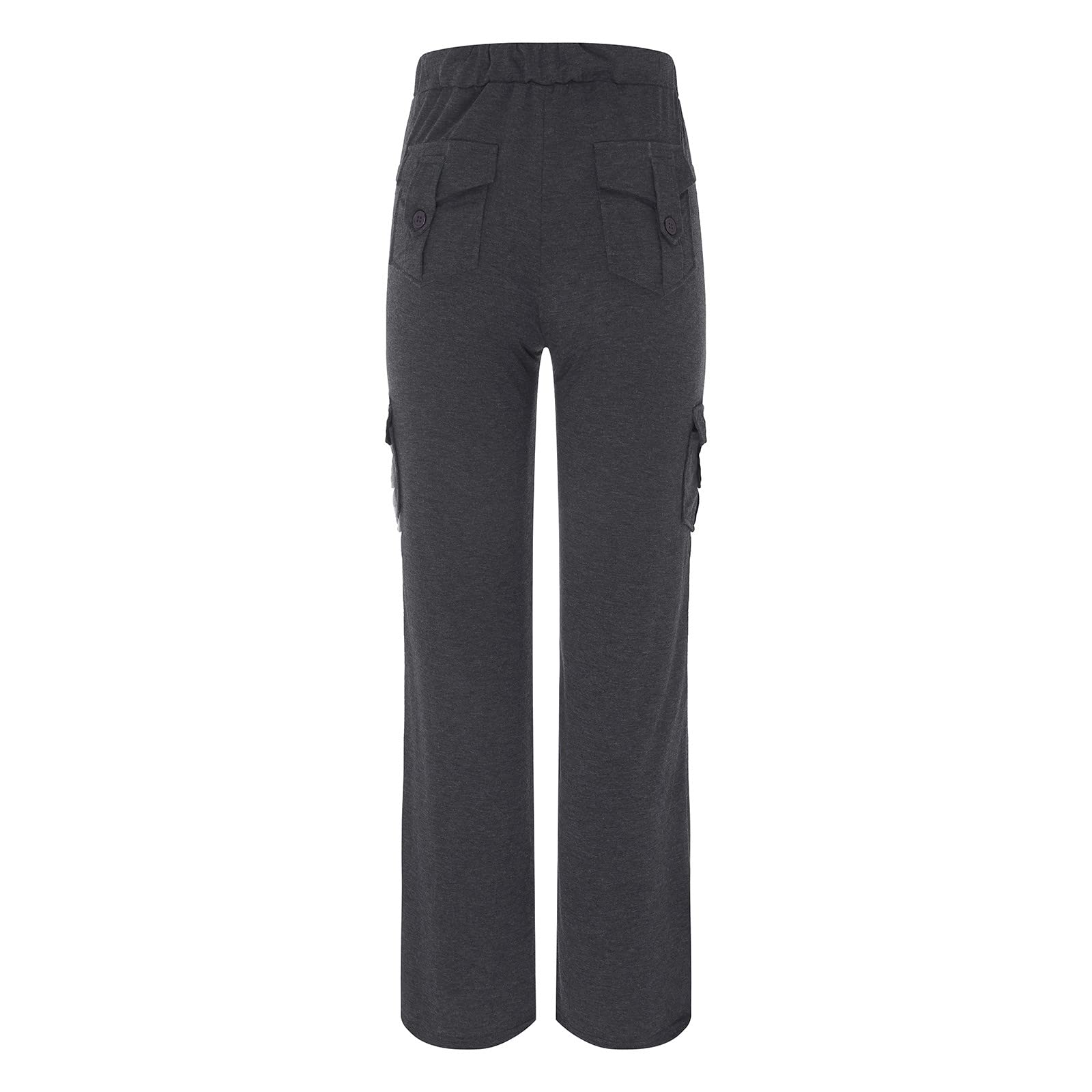 DUOWEI Plus Size Jean Legging Women Elastic Waist Casual Cargo Pants Joggers Yoga Pants Pockets Wide Workout Leggings Under 10