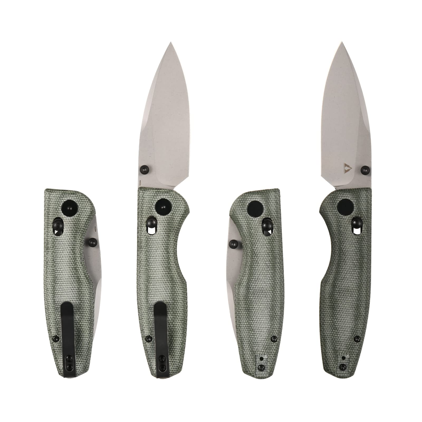 CMB Made Knives CMB Predator Knife CMB-08 Micarta Handle 14C28N Steel Blade Pocket Folding Tactical Survival Camping Outdoors Knife EDC (CMB-08RS)