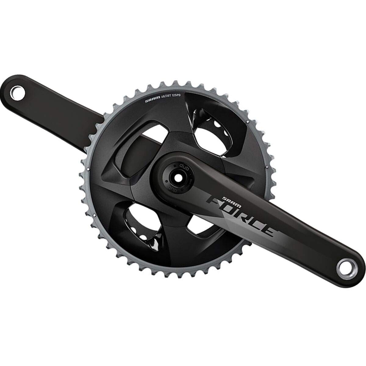 SRAM Force Dub 12-Speed Crankset Black, Gloss, 165mm, 46-33T