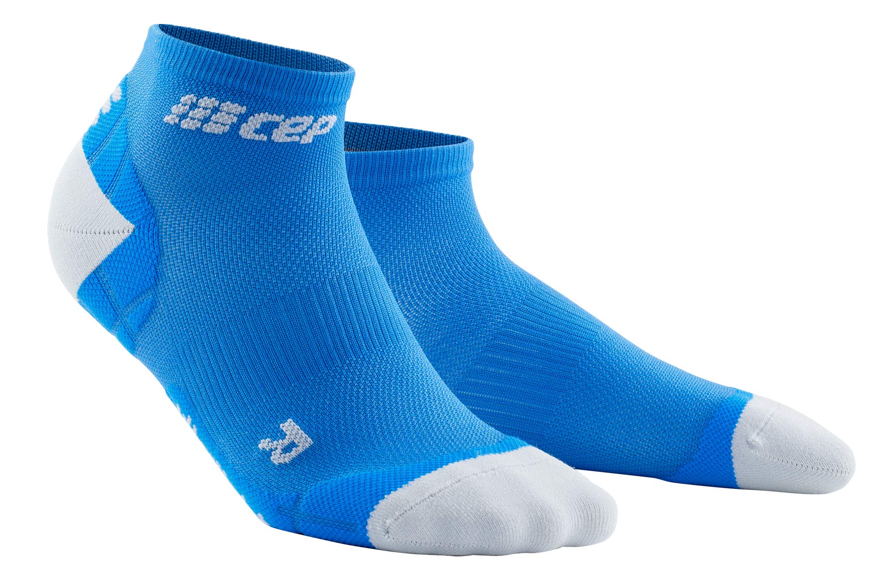 CEP ultralight low-cut socks, electric blue/light grey, men III