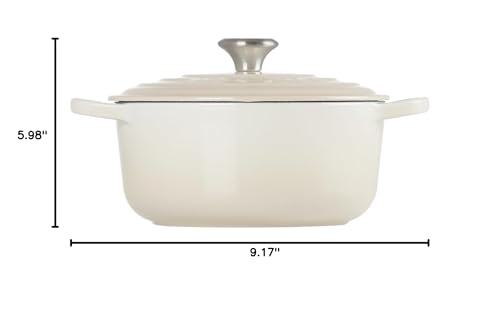 Le Creuset Enameled Cast Iron Signature Round Dutch Oven, 3.5 qt. , Meringue