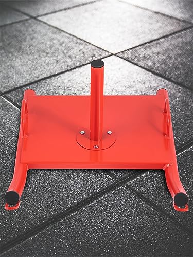 Weight Sled Push Pull Heavy Sled Drag Fitness HD Power Speed Training Sled for Exercise and Fitness StrengthTraining Red