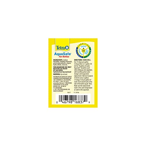 Tetra BettaSafe, aquarium Water Conditioner For Bettas, 1.69-Ounce, 50-Ml, Golds & Yellows, Model:16837