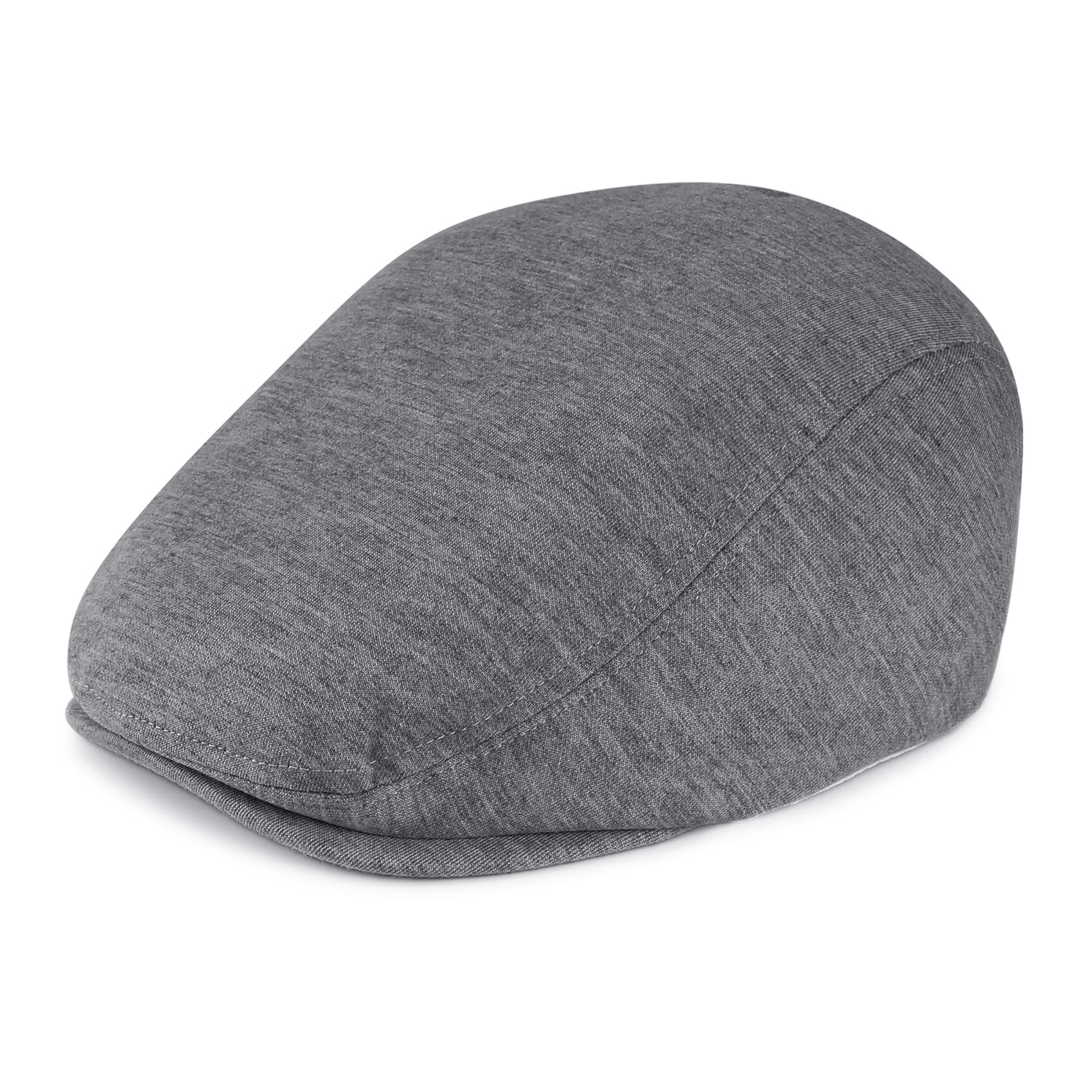 Durio Newsboy Hats for Men Soft Mens Flat Cap Cozy Beret Scally Cap for Men Irish Cabbie Hats Dark Grey