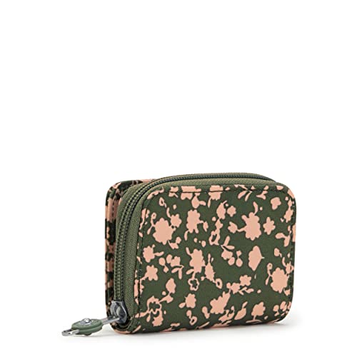 Kipling Women's Tops Wallet, Compact, Practical, Nylon Travel Card Holder, Fresh Floral
