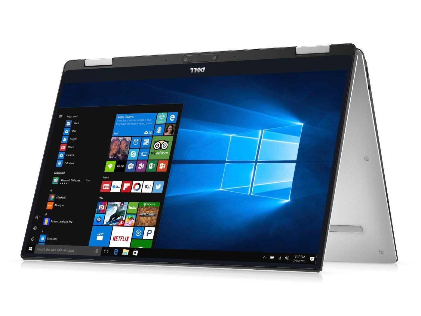 Dell XPS 9365 2-in-1 13.3-inch QHD Touchscreen Laptop PC - Intel Core i7-7Y75 1.3GHz, 16GB, 256GB SSD, Bluetooth, Webcam, Windows 10 Pro - Silver (Renewed)