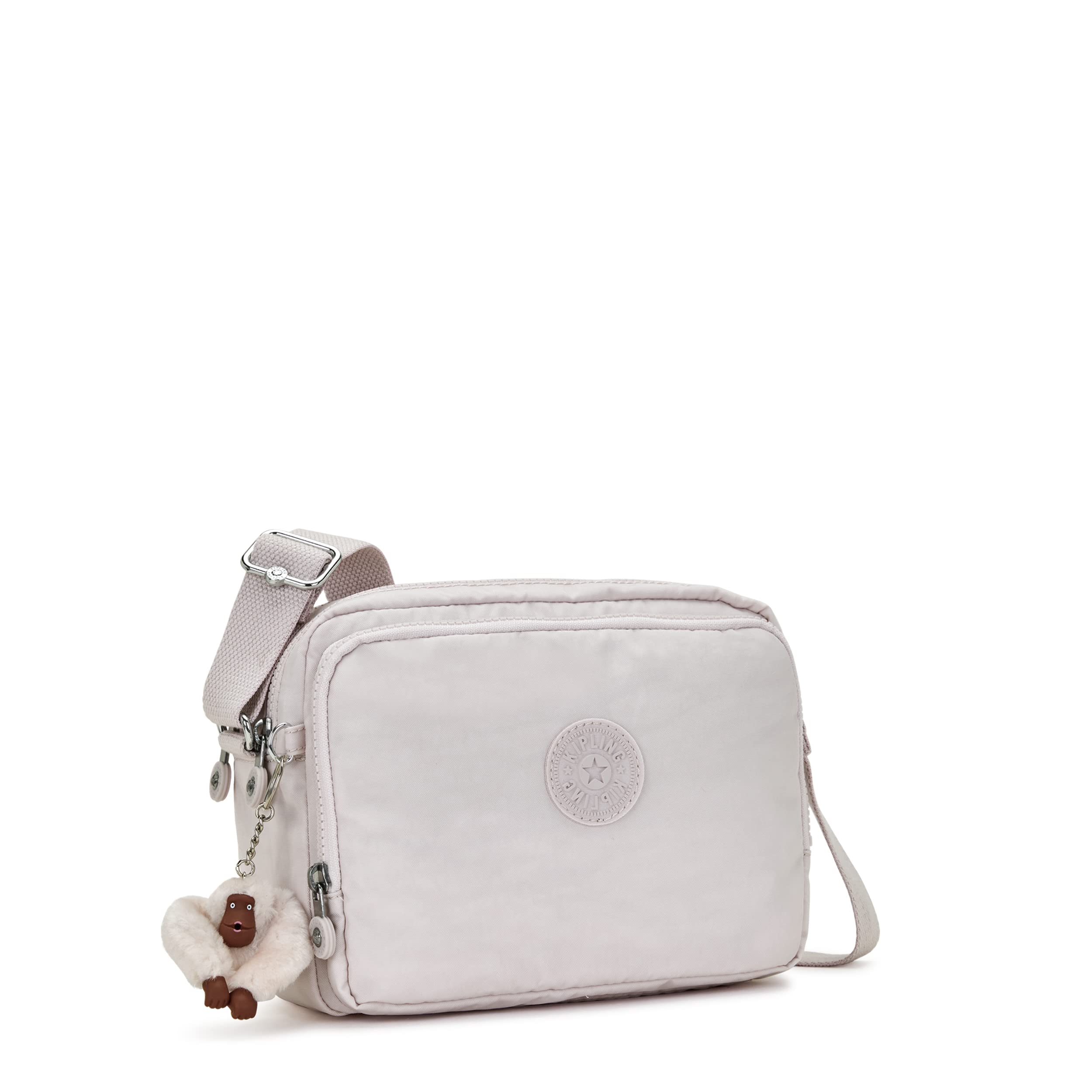 Kipling Women's Silen Shoulder, Leisure, Water Repellent Finish, Zipped Compartments, Across Body, Nylon Small Bag, Wishful Pink